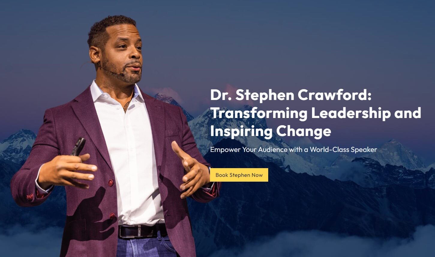 Dr. Stephen Crawford - Speaker | Best Selling Author | Coach | CEO